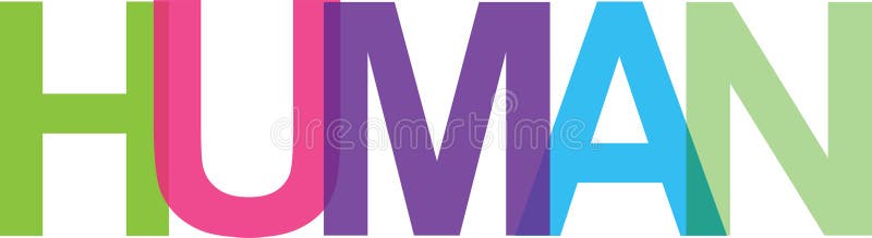 Human word on white stock illustration. Illustration of adaptation ...