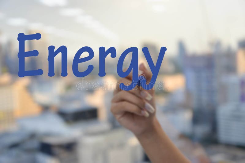 Man Writing Energy Word on Background, Healthy Lifestyle, Sport and ...