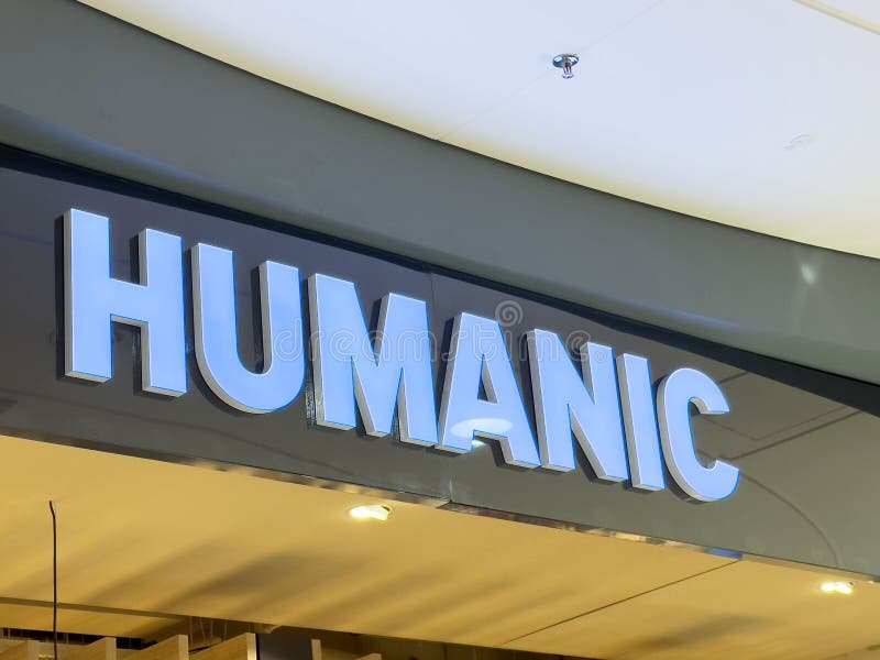Humanic Storefront Signage in Modern Shopping Mall Environment ...