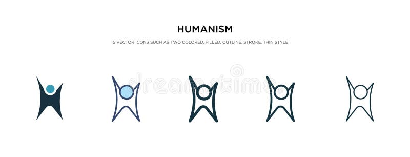 Humanism Icon. Isolated Humanism Icon Vector Illustration from Religion ...