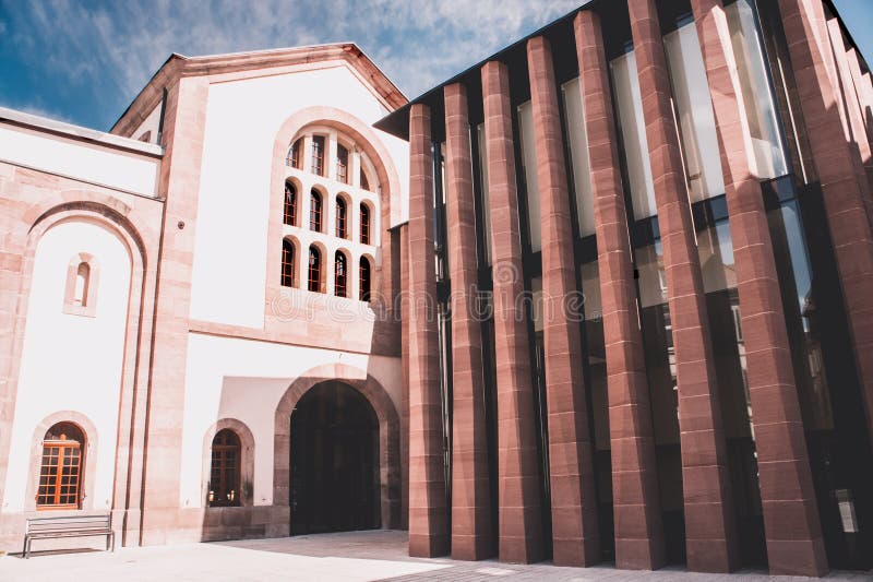 Humanist Library of Selestat Editorial Image - Image of square ...