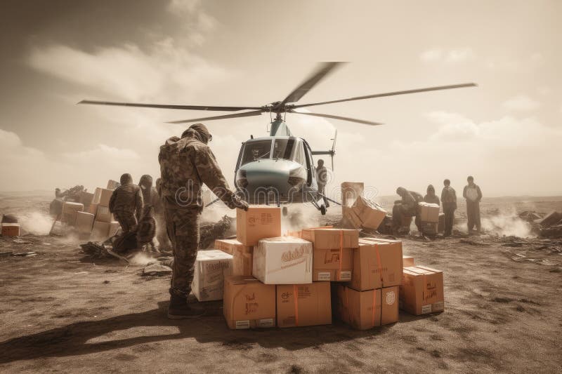 Humanitarian Aid, Representing Global Compassion and Support Stock ...