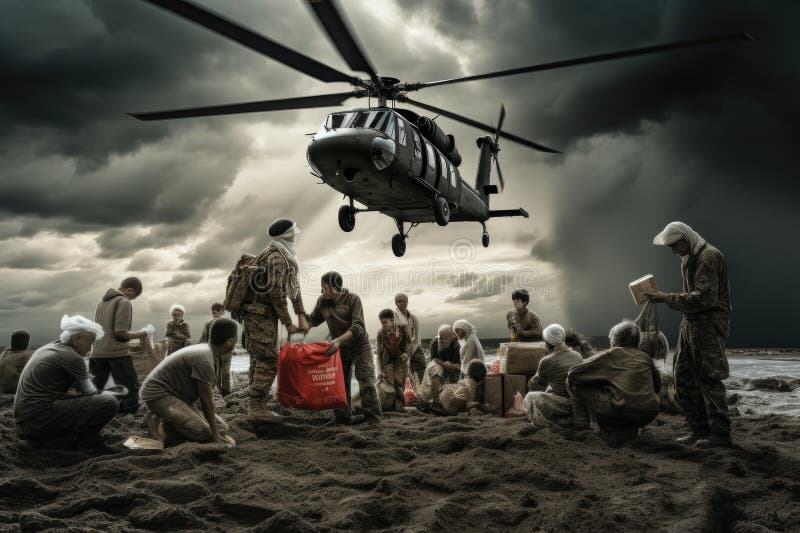 Humanitarian Aid, Representing Global Compassion and Support Stock ...