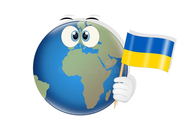 Humanitarian Aid for Ukraine Stock Illustration - Illustration of fight ...