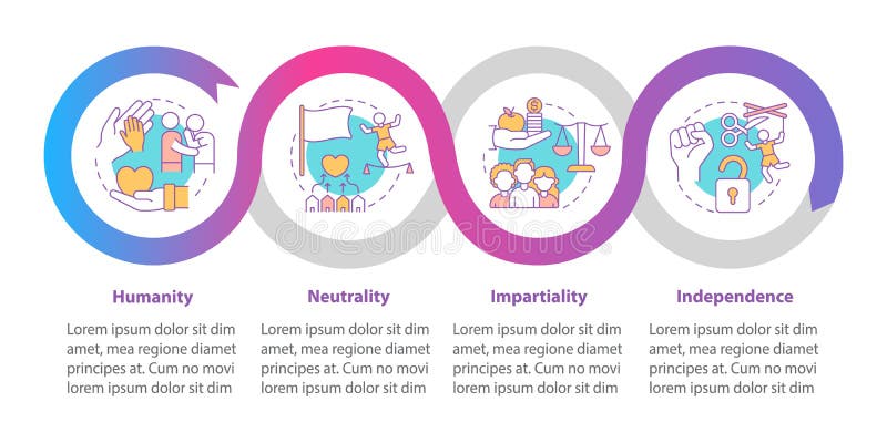 Humanitarian Aid Vector Infographic Template. Stock Vector ...