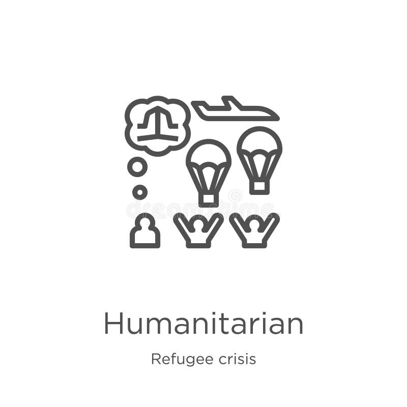 Humanitarian icon set stock illustration. Illustration of humanitarian ...