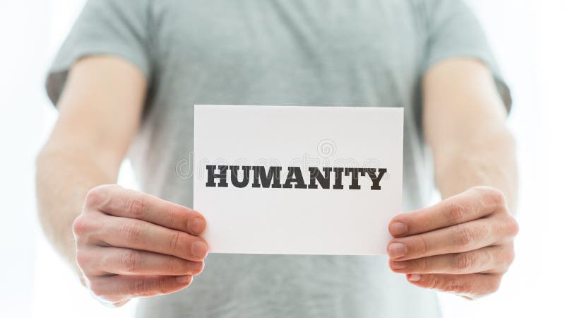 Humanity stock photo. Image of card, grace, mercy, care - 50106074