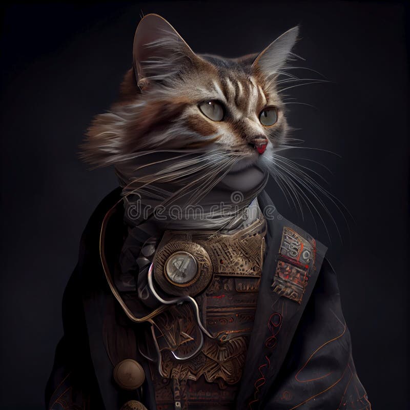 Humanized Cat Stock Illustrations – 333 Humanized Cat Stock ...