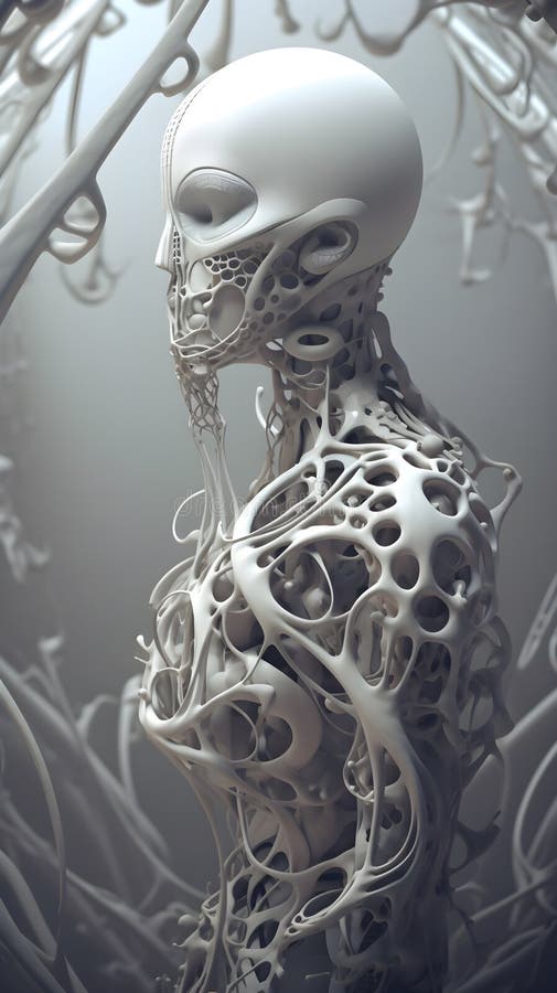 Humanoid Design in the Style of Organic Forms. Kinetic Contemporary ...