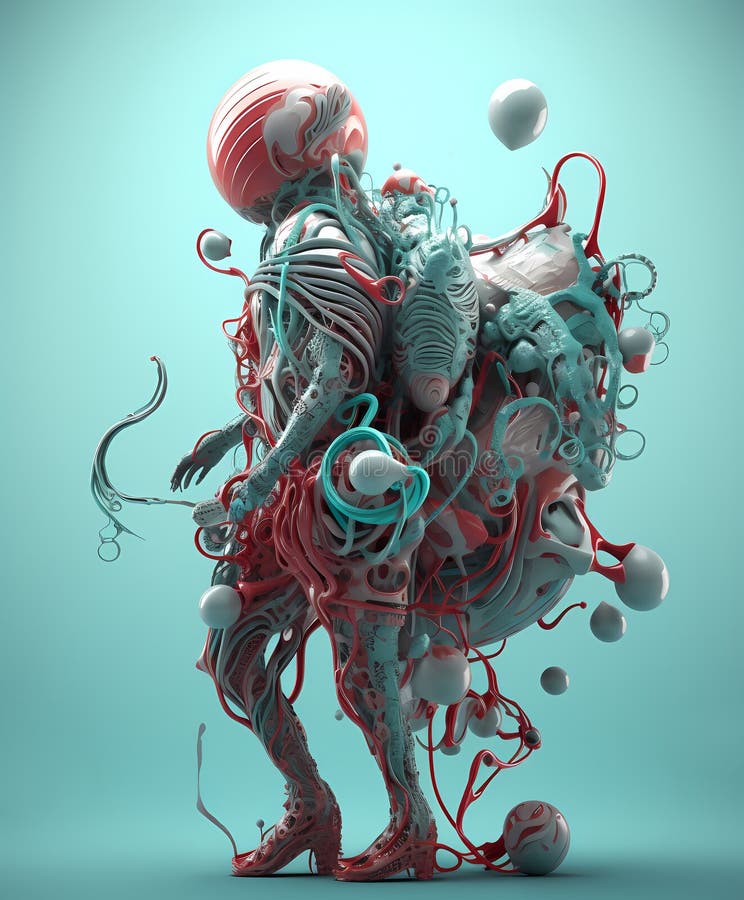 Humanoid Design in the Style of Organic Forms. Kinetic Contemporary ...