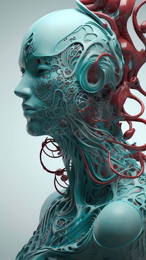 Humanoid Design in the Style of Organic Forms. Kinetic Contemporary ...