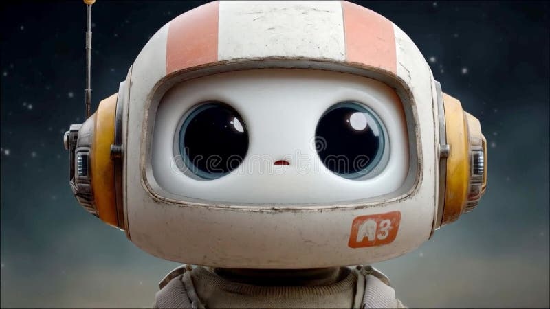 Humanoid Explorer with Analytical Technology in a Vibrant Space Setting ...