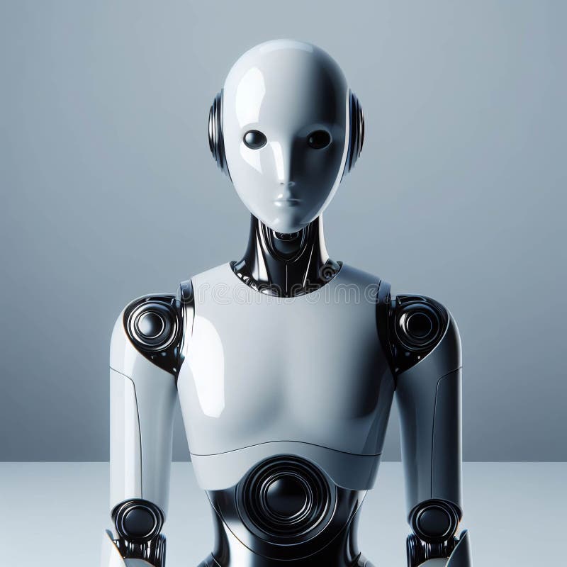 Humanoid girl robot stock illustration. Illustration of anatomy - 315957880