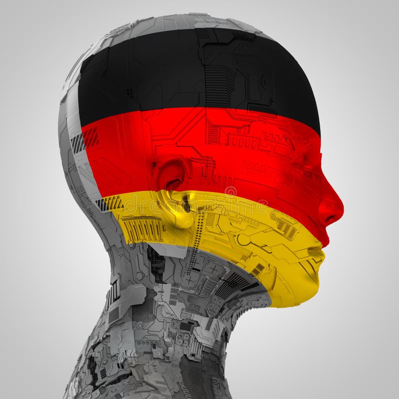 Artificial Intelligence Made in Germany Stock Illustration ...