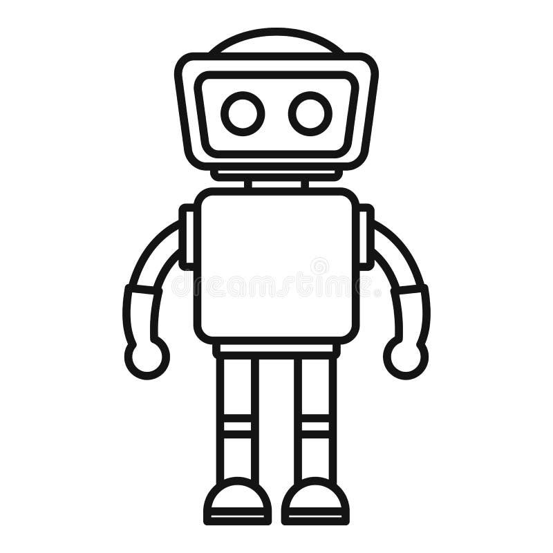 Humanoid Icon, Outline Style Stock Vector - Illustration of fiction ... Humanoid Icon, Outline Style Stock Vector - Illustration of fiction ...