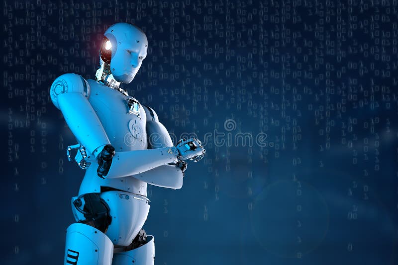 Humanoid Robot Arm Crosssed Stock Illustrations – 1 Humanoid Robot Arm ...