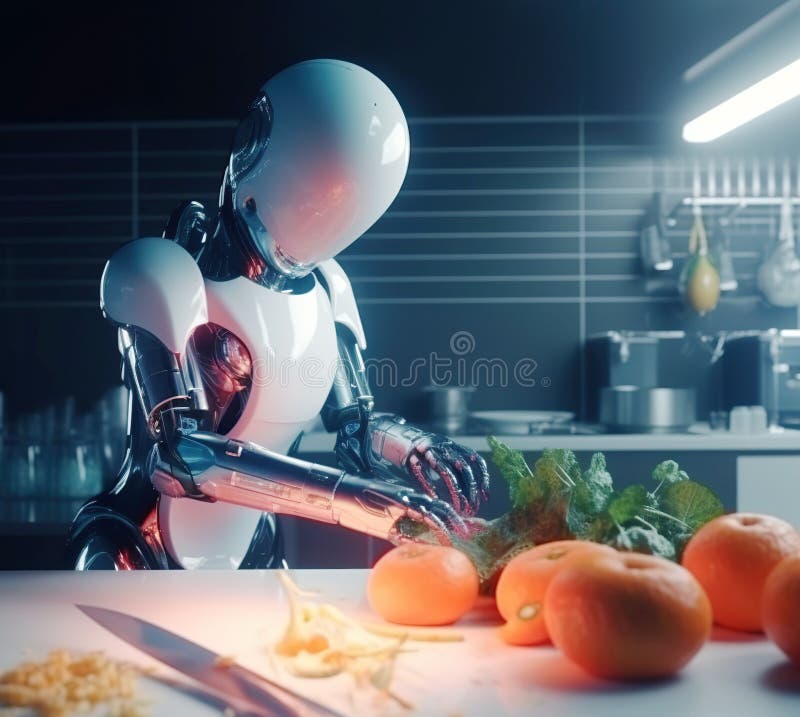Restaurant Kitchen Robot Stock Illustrations – 362 Restaurant Kitchen ...