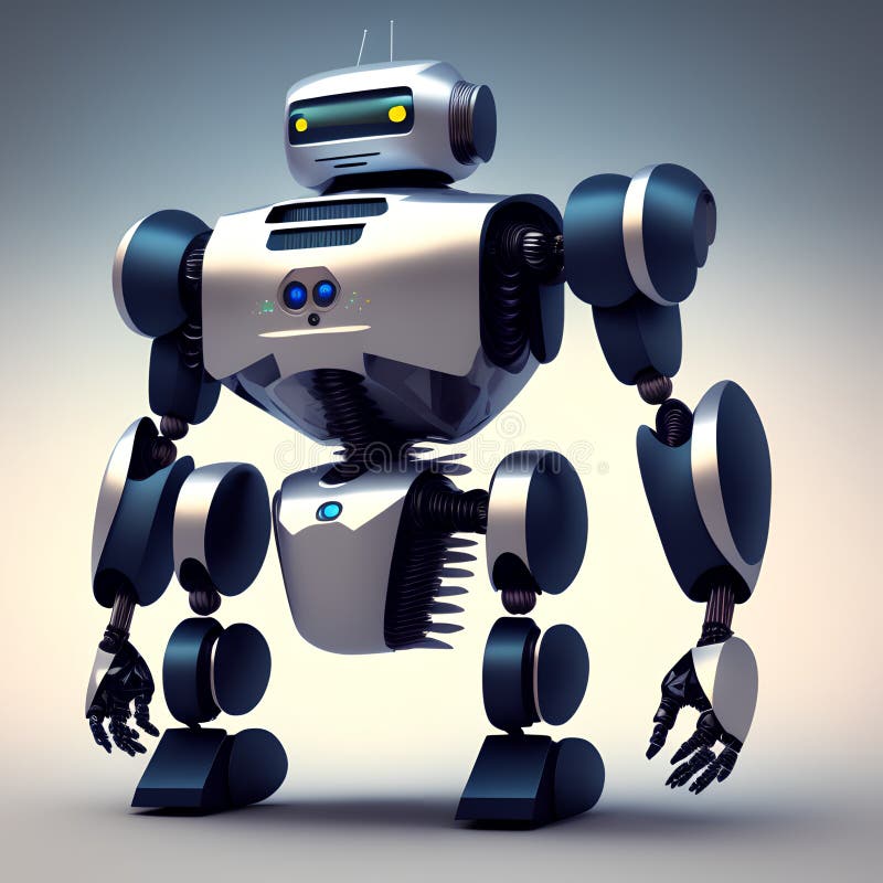 Humanoid Robot, Generative AI Illustration Stock Illustration ...
