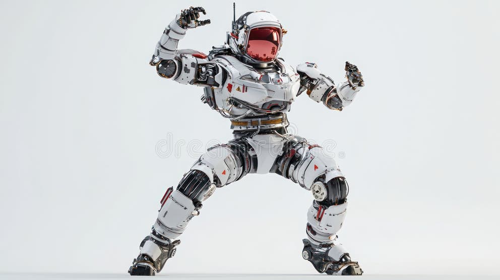A Humanoid Robot in a Dynamic Pose Showcasing Advanced Technology and ...