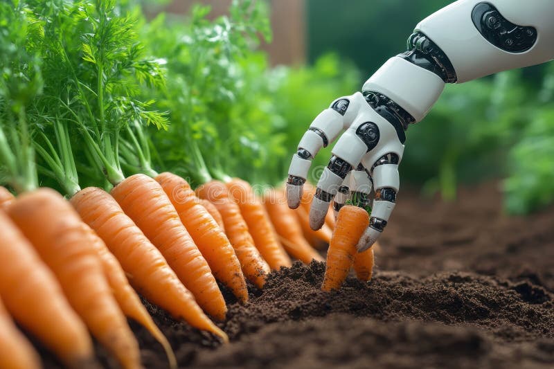 Humanoid Robot Efficiently Harvesting Fresh Carrots with AI Technology ...
