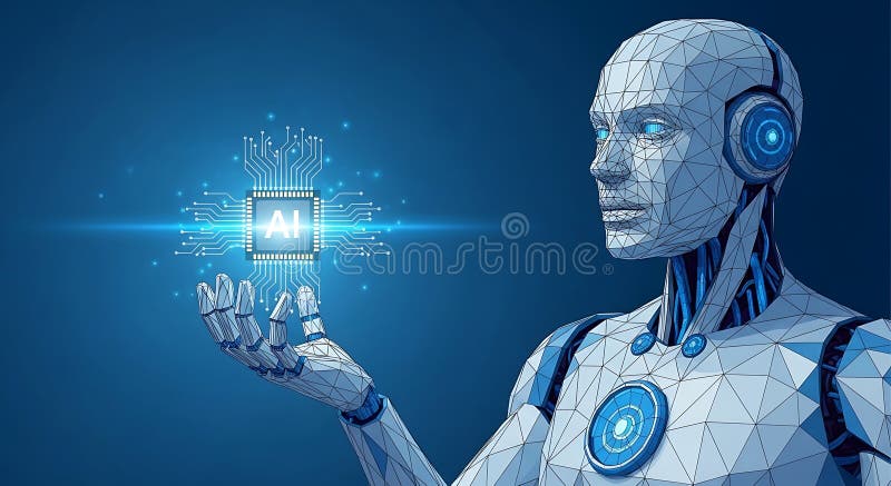 A Humanoid Robot with Geometric, Triangular Patterns in Its Design ...