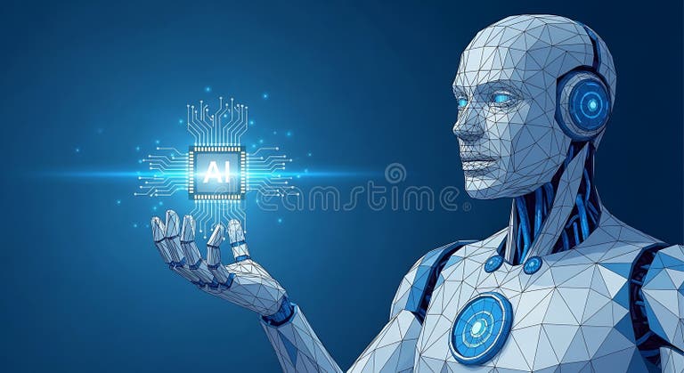 A Humanoid Robot with Geometric, Triangular Patterns in Its Design ...