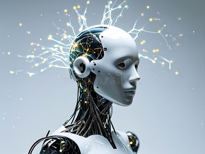 Awakening of Artificial Intelligence Stock Illustration - Illustration ...