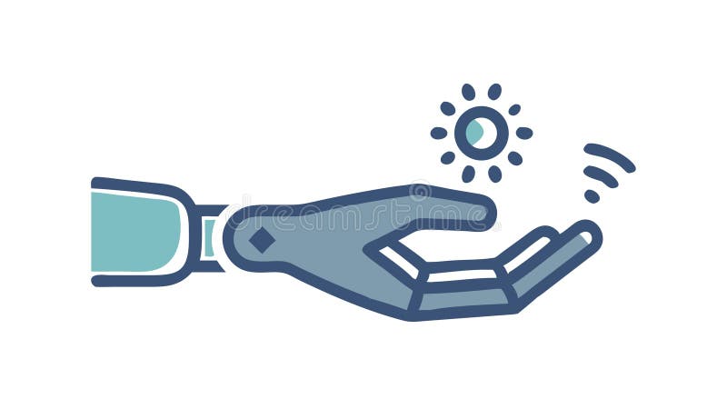 Humanoid Robot Hand, Advanced Robotics AI Technology Vector, Vector ...