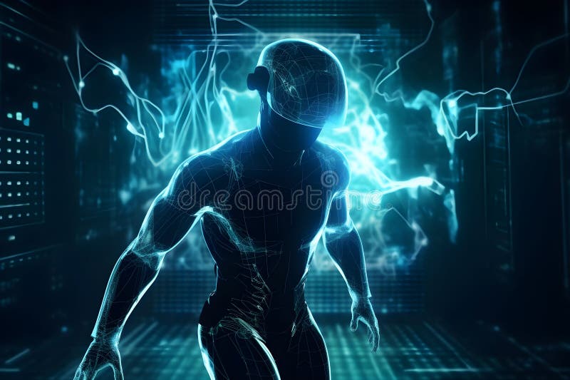 Humanoid Robot Head with Internal Cyber Mechanical Artificial Brain ...