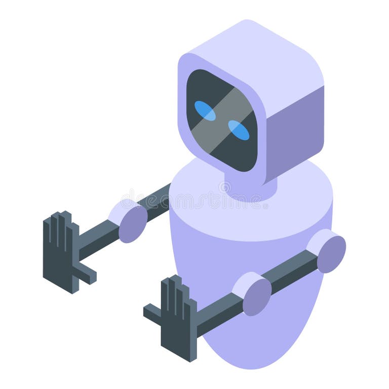 Humanoid Robot Making Stop Gesture with Both Hands Presenting New ...