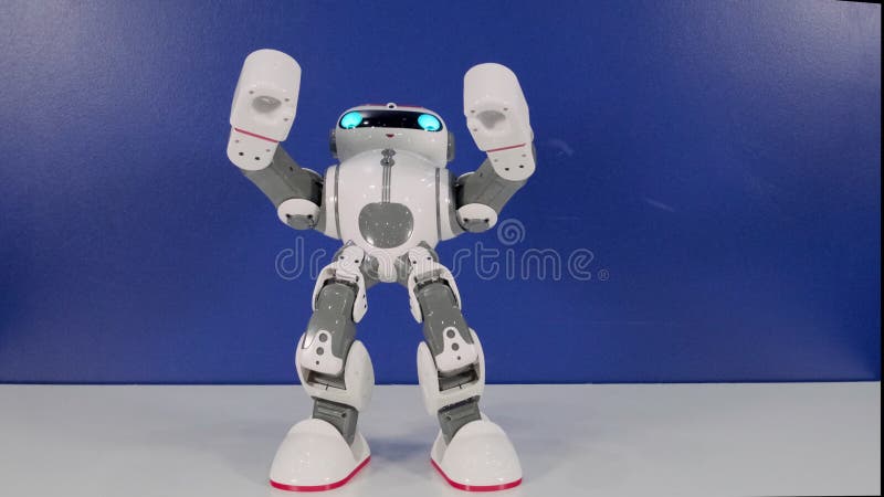 Humanoid Robot is Moving in Science Laboratory Stock Footage - Video of ...