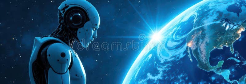 Humanoid Robot Observing Earth from Space: Artificial Intelligence and ...