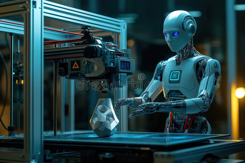 Humanoid Robot Operates 3D Printer To Create Intricate Sculpture at a ...