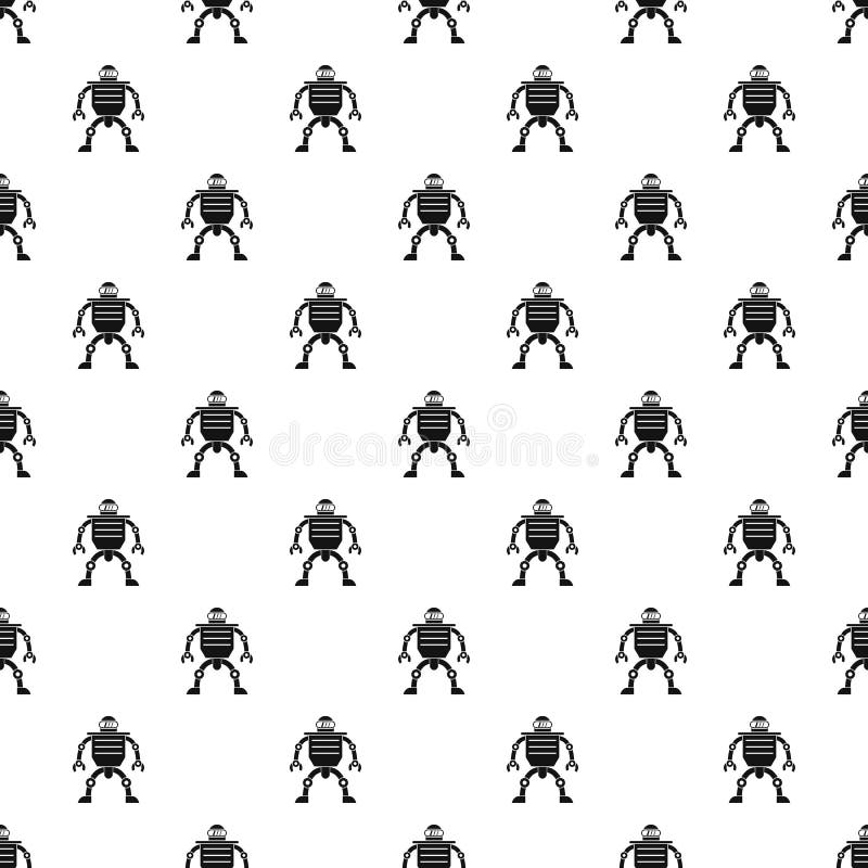 Humanoid Robot Pattern Vector Stock Vector - Illustration of business ...