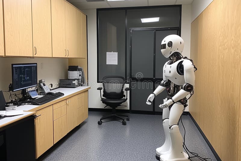 A Humanoid Robot is Positioned in an Office, Indicating the Integration ...