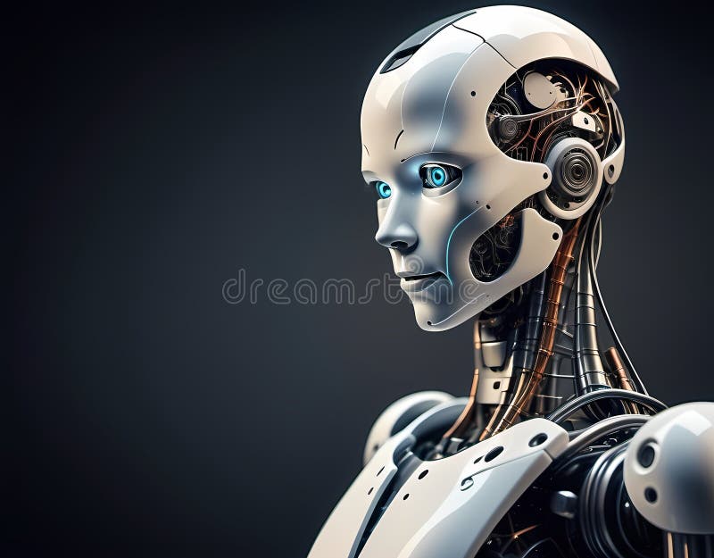 A Humanoid Robot Refining a Visualized Neural Network Model Using Advanced Algorithms Stock ...