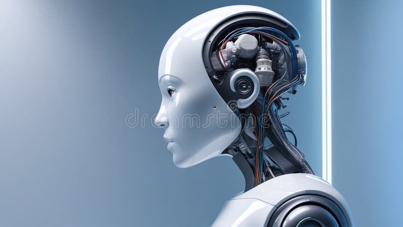 Robot dog side view stock illustration. Illustration of background ...