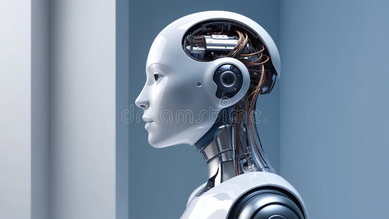 Robot dog side view stock illustration. Illustration of background ...