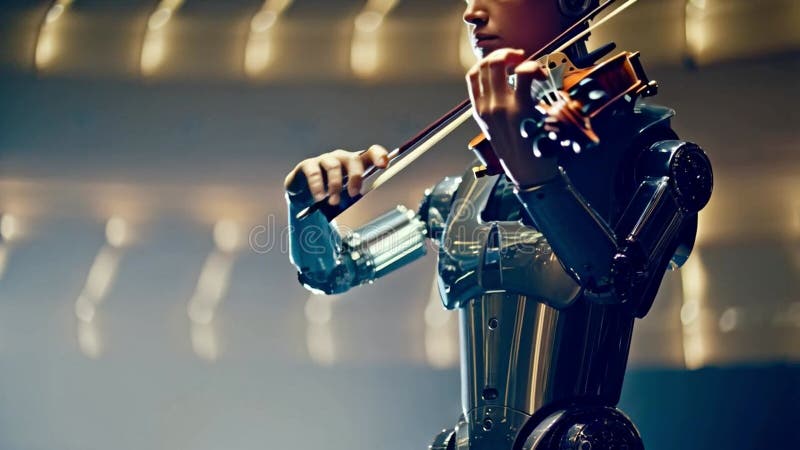 Humanoid Robot Plays Classical Music with Violin in Modern Theater ...
