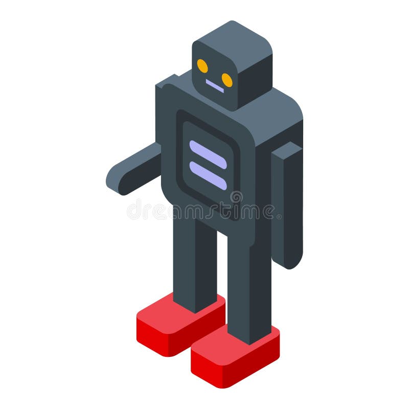 Humanoid Robot Standing and Showing Open Palm Stock Vector ... Humanoid Robot Standing and Showing Open Palm Stock Vector ...