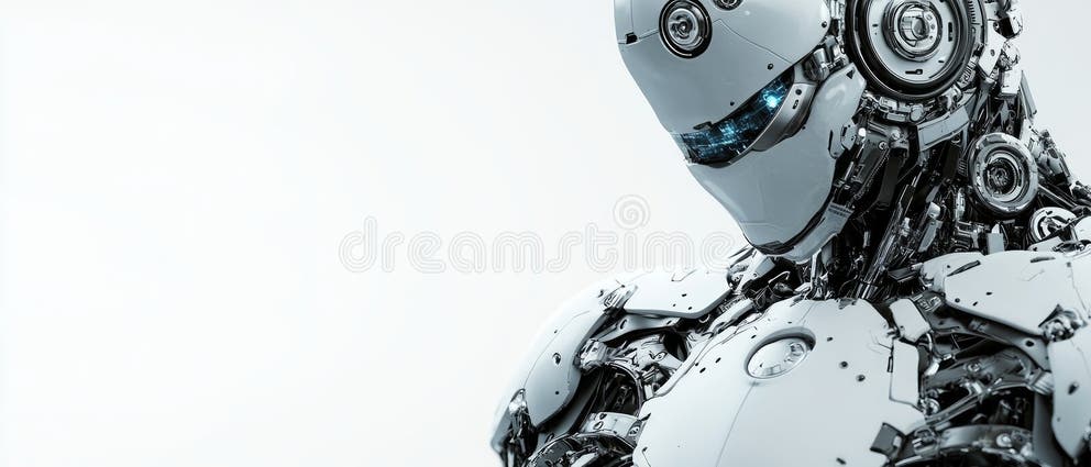 A Humanoid Robot Stands Prominently, Displaying Its Sleek Exterior and ...