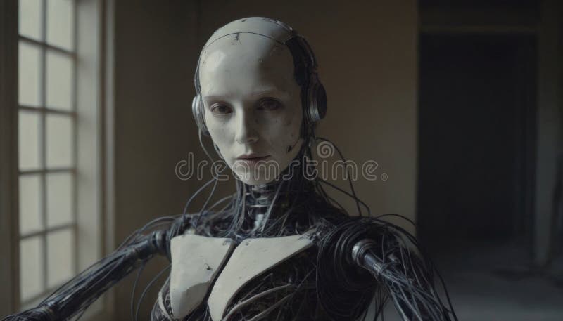 Freelancer robot. stock illustration. Illustration of indoor - 371185927