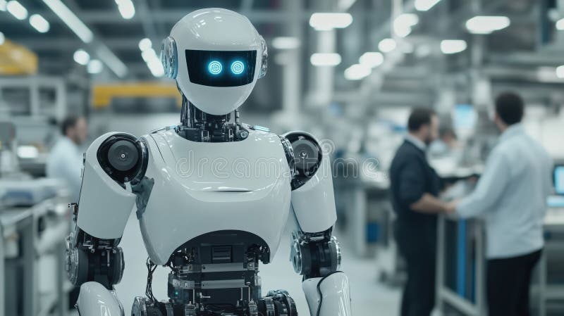 Humanoid Robot Assists Workers in Modern Factory Environment during ...