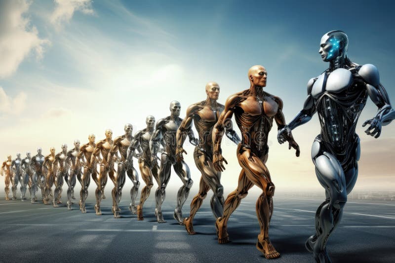 Humanoid Robots Walking in a Single File in Minimal Order Stock ...