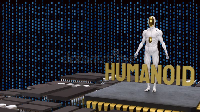 The Humanoid for Technology and Sci Concept 3d Rendering Stock ...