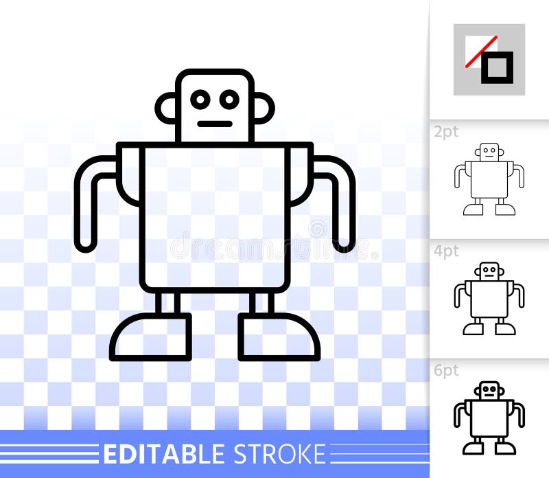 Simple Humanoid With Sign Marks Question Exlamation And Dollar Stock ...