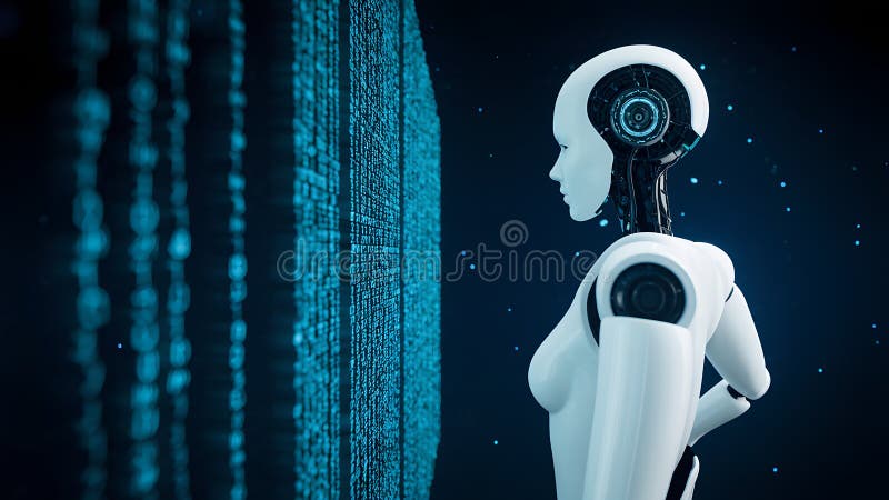 Humanoid Work it Specialist Stock Photo - Image of algorithm, internet ...