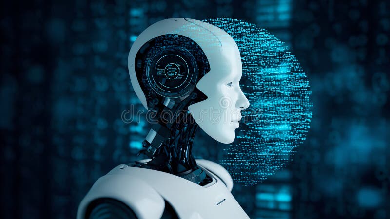 Humanoid Work it Specialist Stock Photo - Image of machine, deep: 367044918