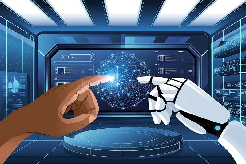 HumanRobot Collaboration AI, Data, Network, Technology, Innovation ...