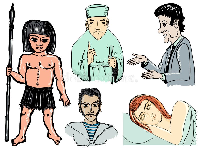 Humans stock vector. Illustration of intelligence, full - 43959775